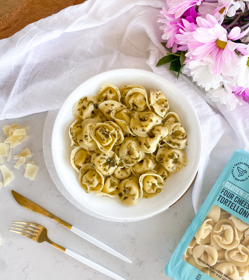 Gluten-Free Garlic Butter & Pesto Four Cheese Tortelloni – Taste ...