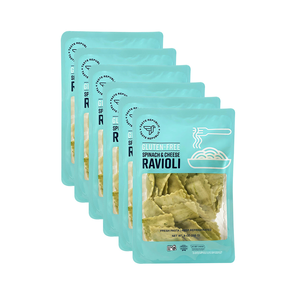 Fresh Gluten-Free Spinach & Cheese Ravioli (6-Pack) – Taste Republic ...