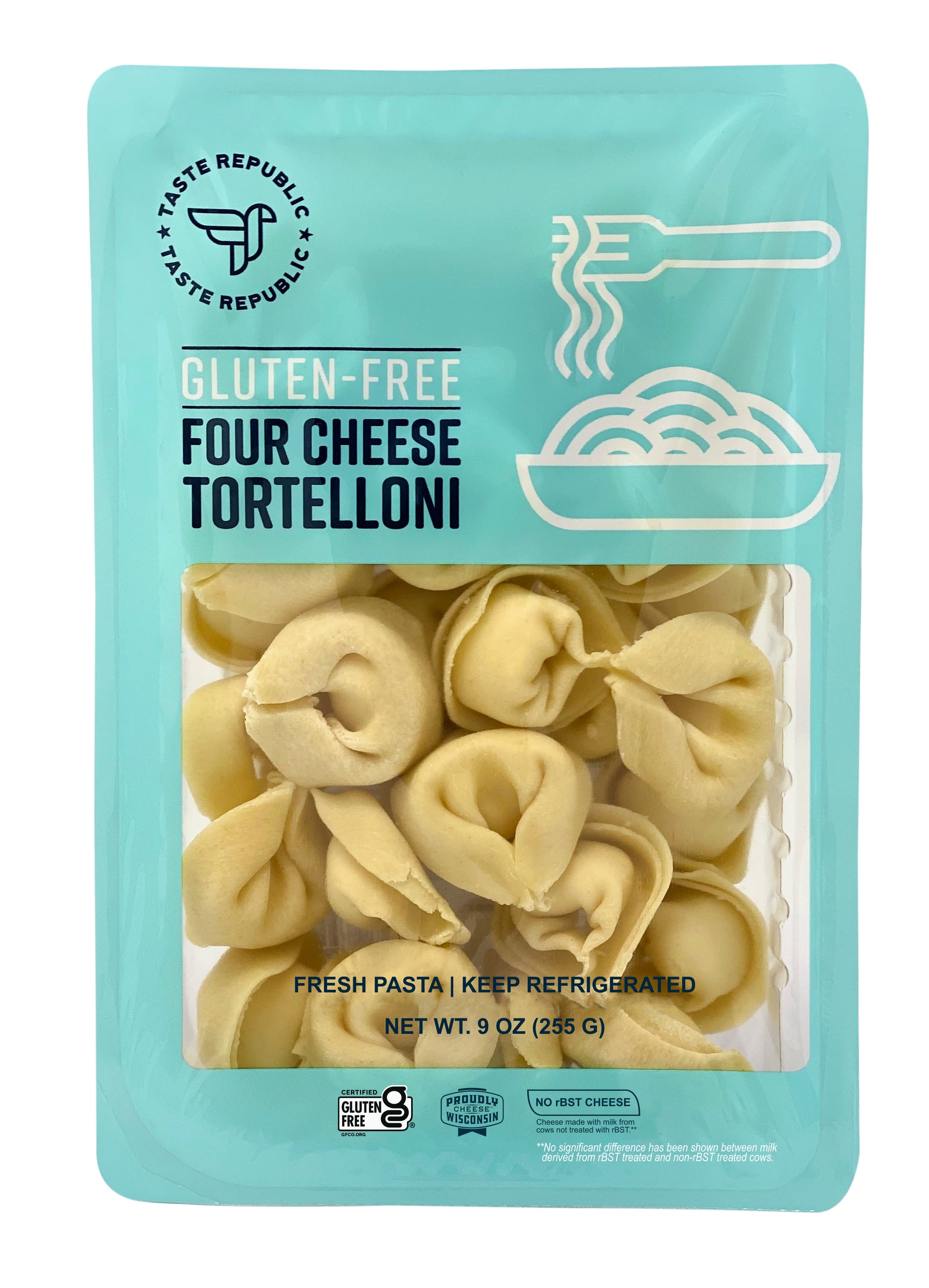 Fresh Gluten-Free Four Cheese Tortelloni (6-Pack) – Taste Republic ...
